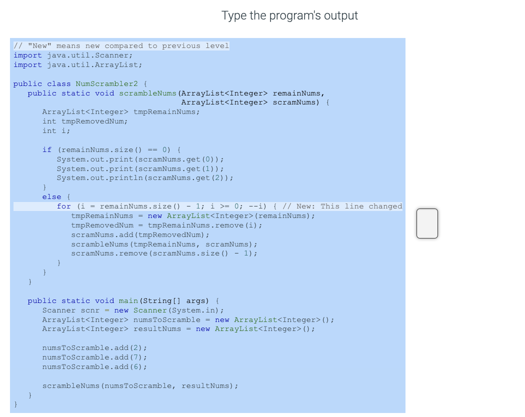 Solved Type the program's output | Chegg.com