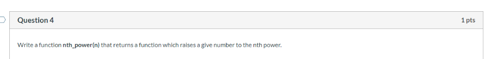 Solved Question 2 1 pts Examples of lambda functions: lambda | Chegg.com