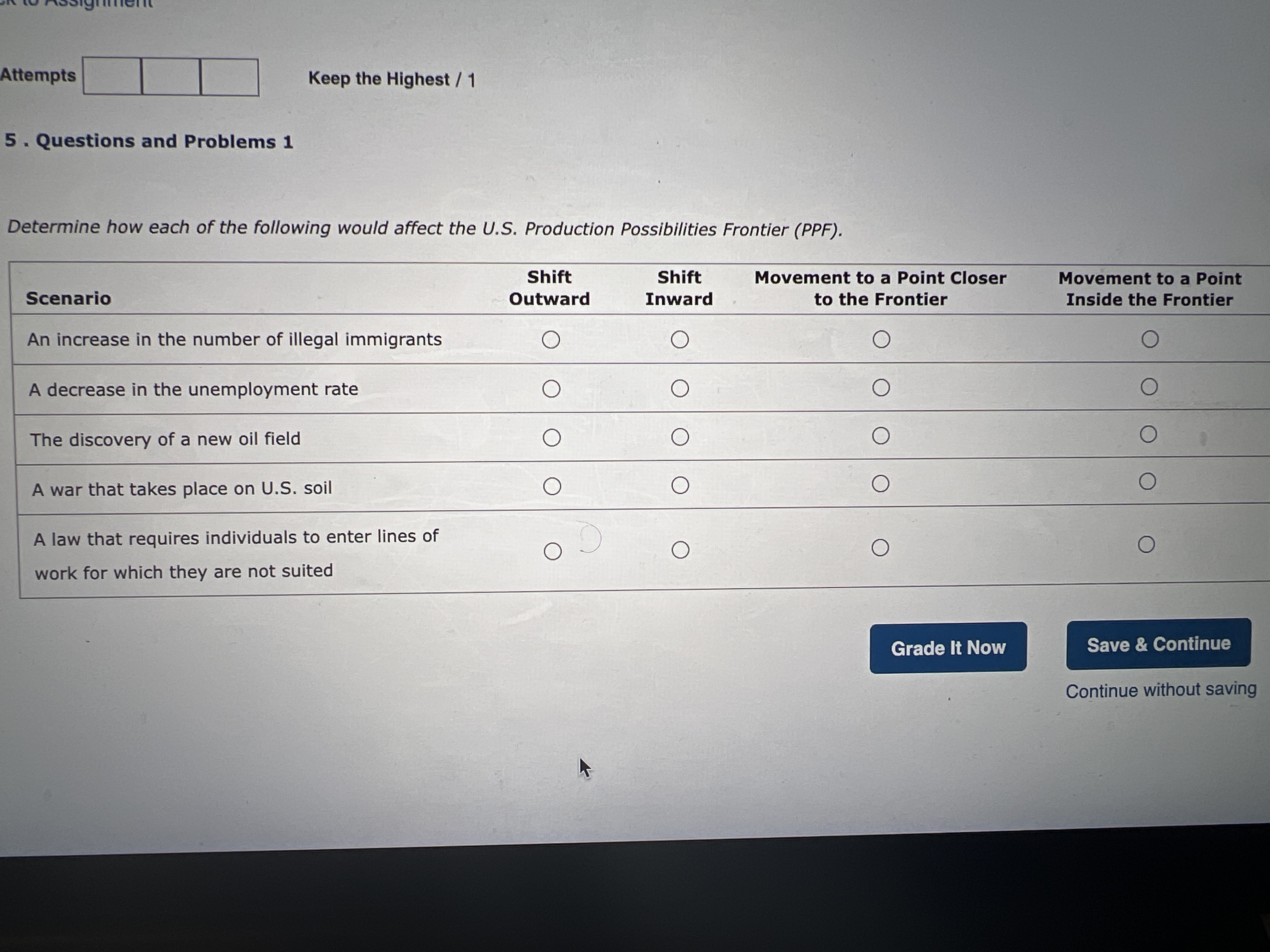 Solved AttemptsKeep the Highest / 1Questions and Problems | Chegg.com Solved AttemptsKeep the Highest / 1Questions and Problems | Chegg.com