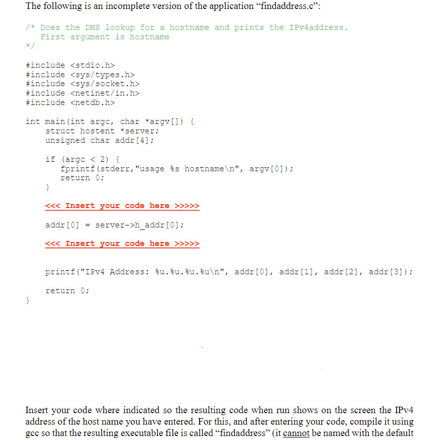Solved The following code base needs to be completed. | Chegg.com