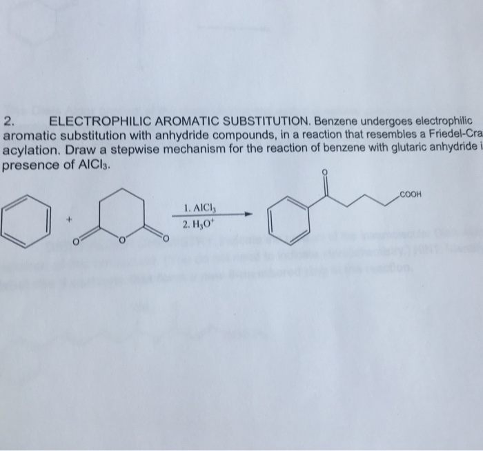 Solved Benzene undergoes electrophilic aromatic substitution | Chegg.com