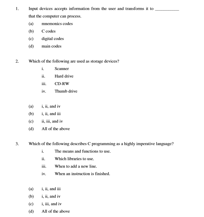 Solved Input Devices Accepts Information From The User And