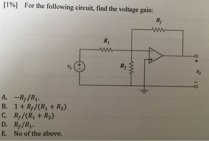 Solved [196] For the following circuit, find the voltage | Chegg.com