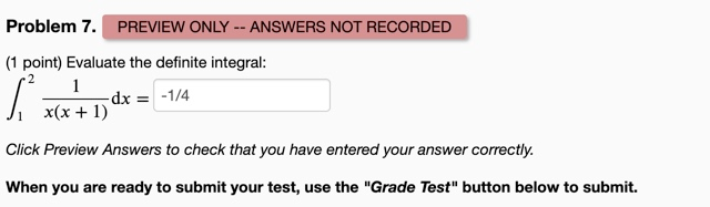 Solved Problem 7. PREVIEW ONLY -- ANSWERS NOT RECORDED (1 | Chegg.com