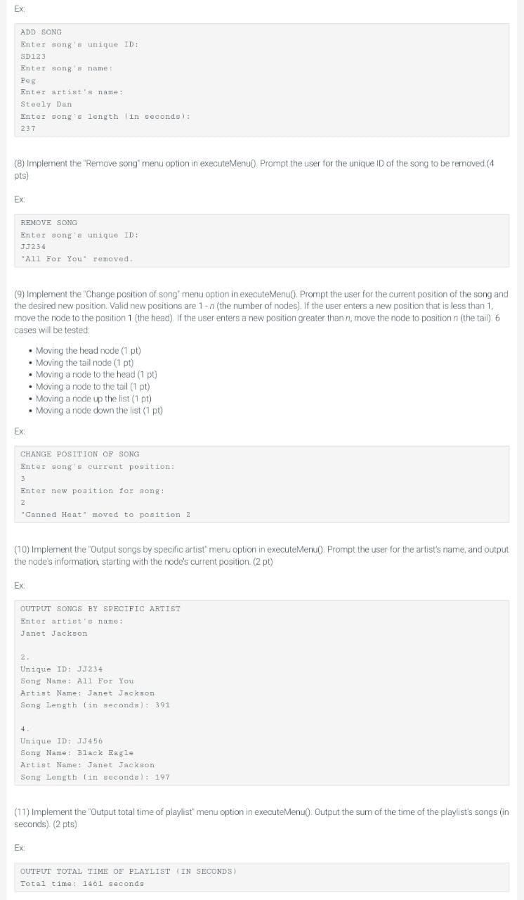 Solved You will be building a lonked list. Make sure to keep | Chegg.com