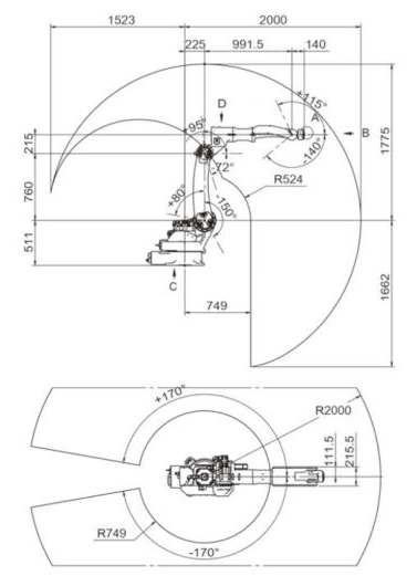 A six axis robot given below Using the given | Chegg.com