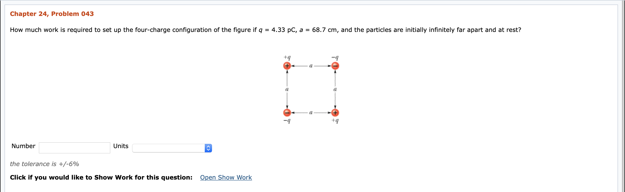 Solved Chapter 24, Problem 043 How much work is required to | Chegg.com