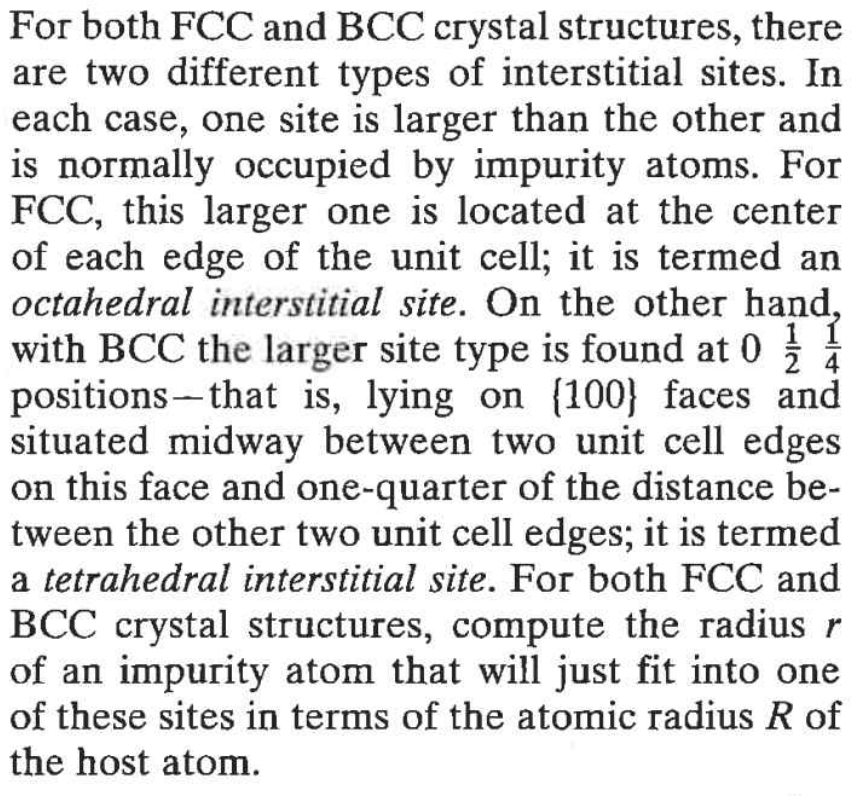 Solved For both FCC and BCC crystal structures, there are | Chegg.com