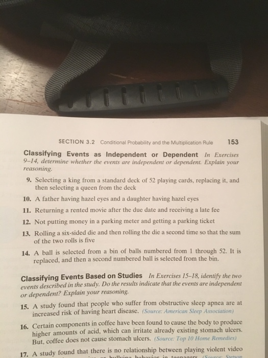 Solved SECTION 3.2 Conditional Probability and the | Chegg.com