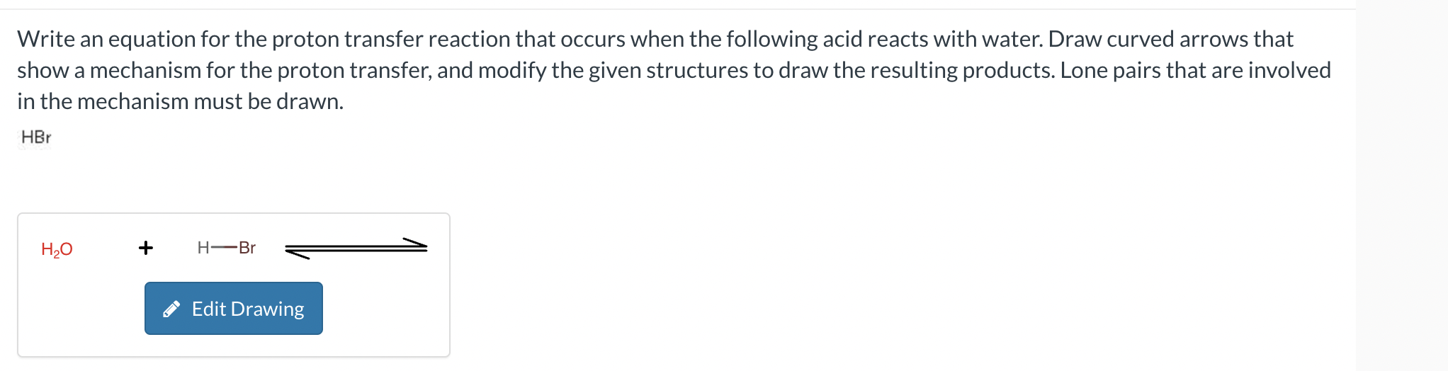 Solved Write an equation for the proton transfer reaction | Chegg.com