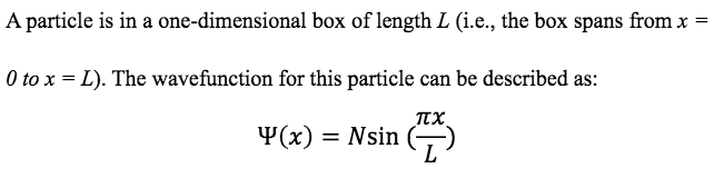 Solved A particle is in a one-dimensional box of length L | Chegg.com