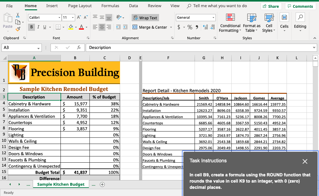 Solved File Home Insert Page Layout Formulas Data Review | Chegg.com