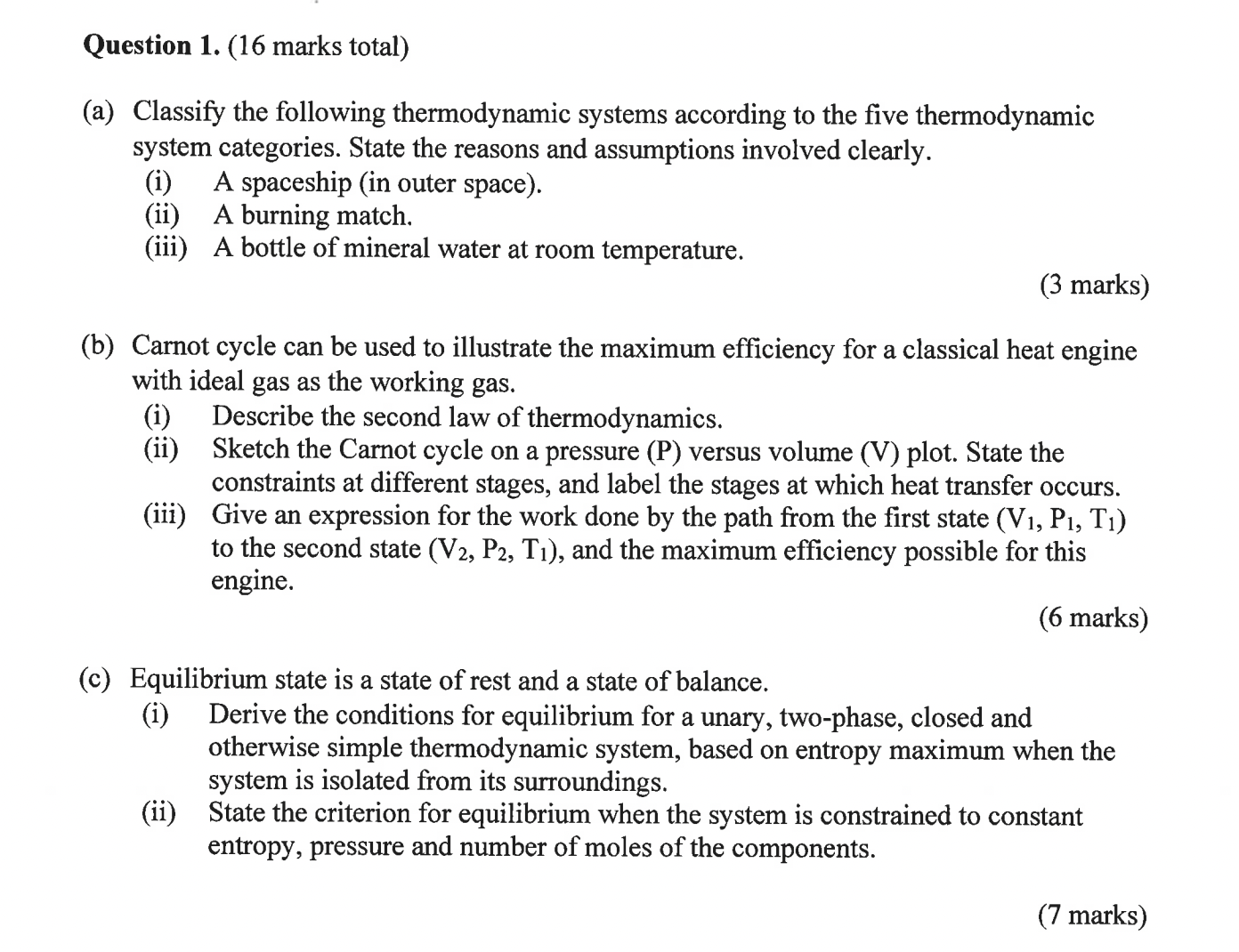 Solved Question 1. (16 ﻿marks total)(a) ﻿Classify the | Chegg.com