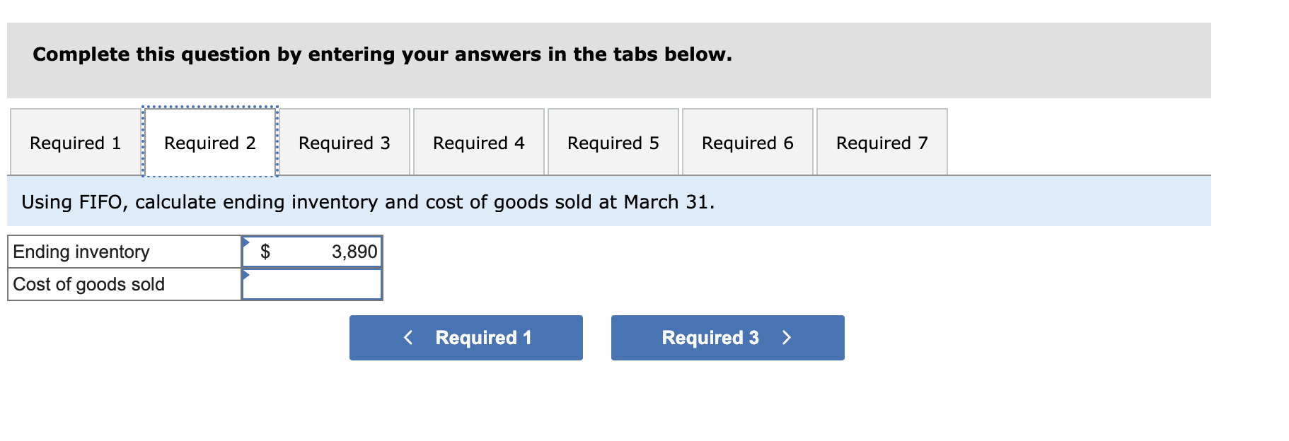 Solved Problem 6-2A (Algo) Calculate ending inventory, cost | Chegg.com