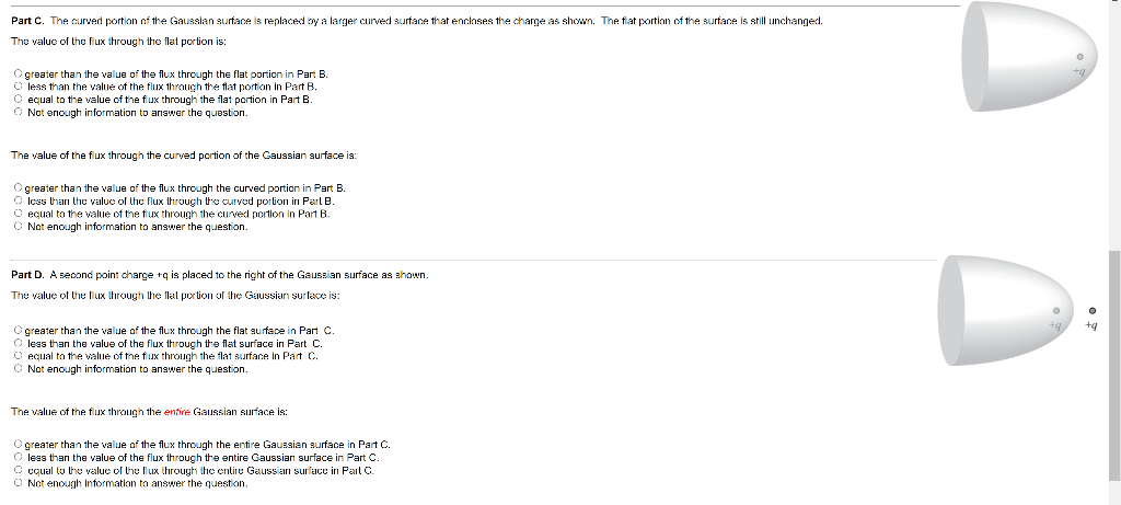 The closed Gaussian surface shown at right consists | Chegg.com