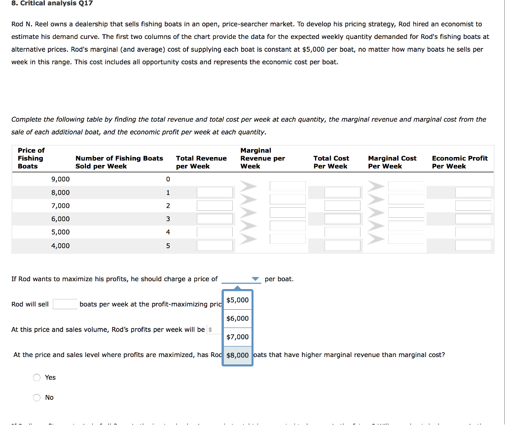Solved 8. Critical analysis Q17 Rod N. Reel owns a | Chegg.com