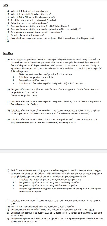 Solved al What is loT devices basic architecture bl What is | Chegg.com