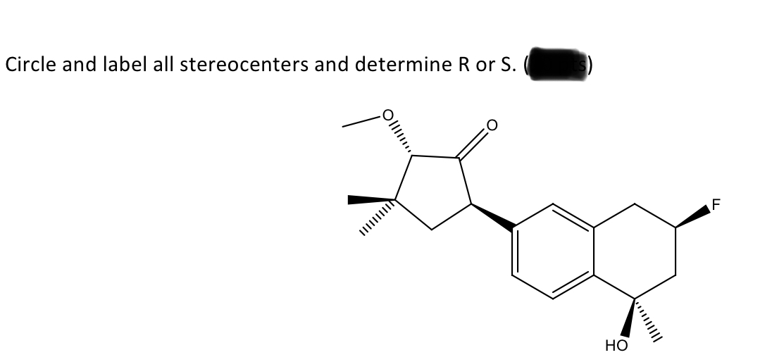 Solved Circle and label all stereocenters and determine R or | Chegg.com