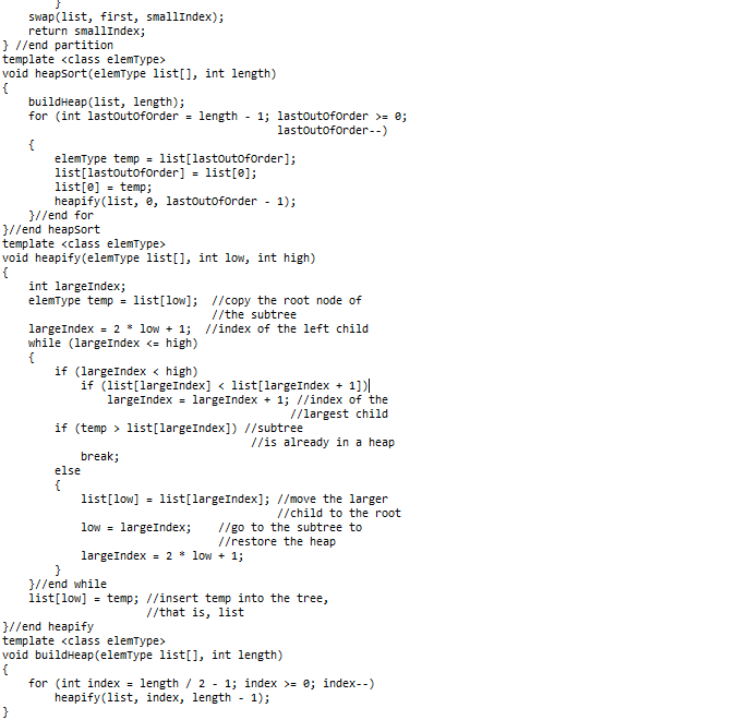 Solved Write A Program To Test The Selection Sort Algorithm