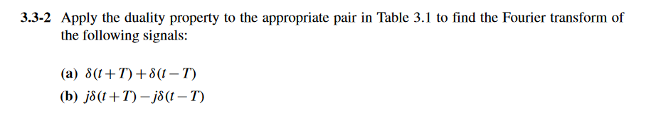 Solved 3.3-2 Apply the duality property to the appropriate | Chegg.com