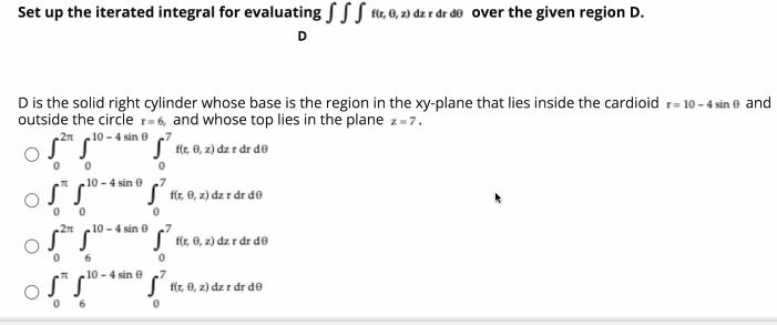 Solved Set up the iterated integral for evaluating SSS fit, | Chegg.com