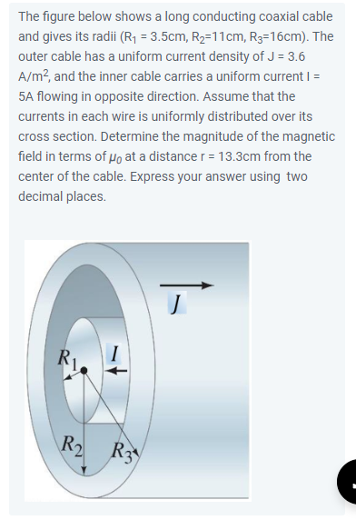 Solved The figure below shows a long conducting coaxial | Chegg.com
