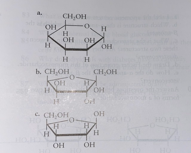 Solved 56 Indicate whether each structure below is a | Chegg.com