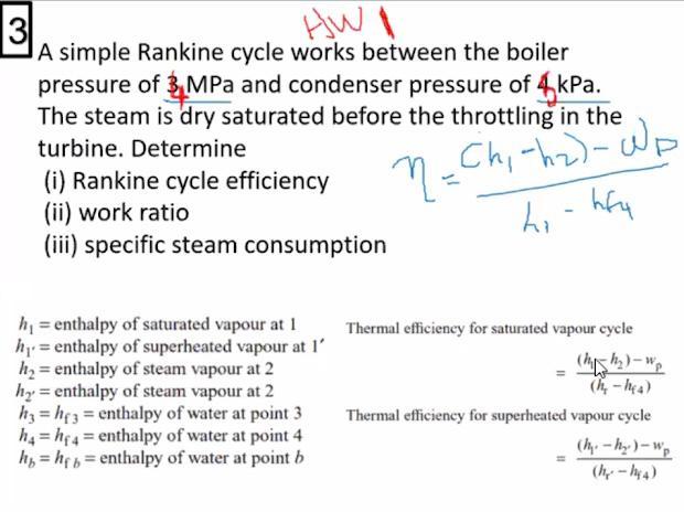 Solved 30 A simple Rankine cycle works between the boiler | Chegg.com