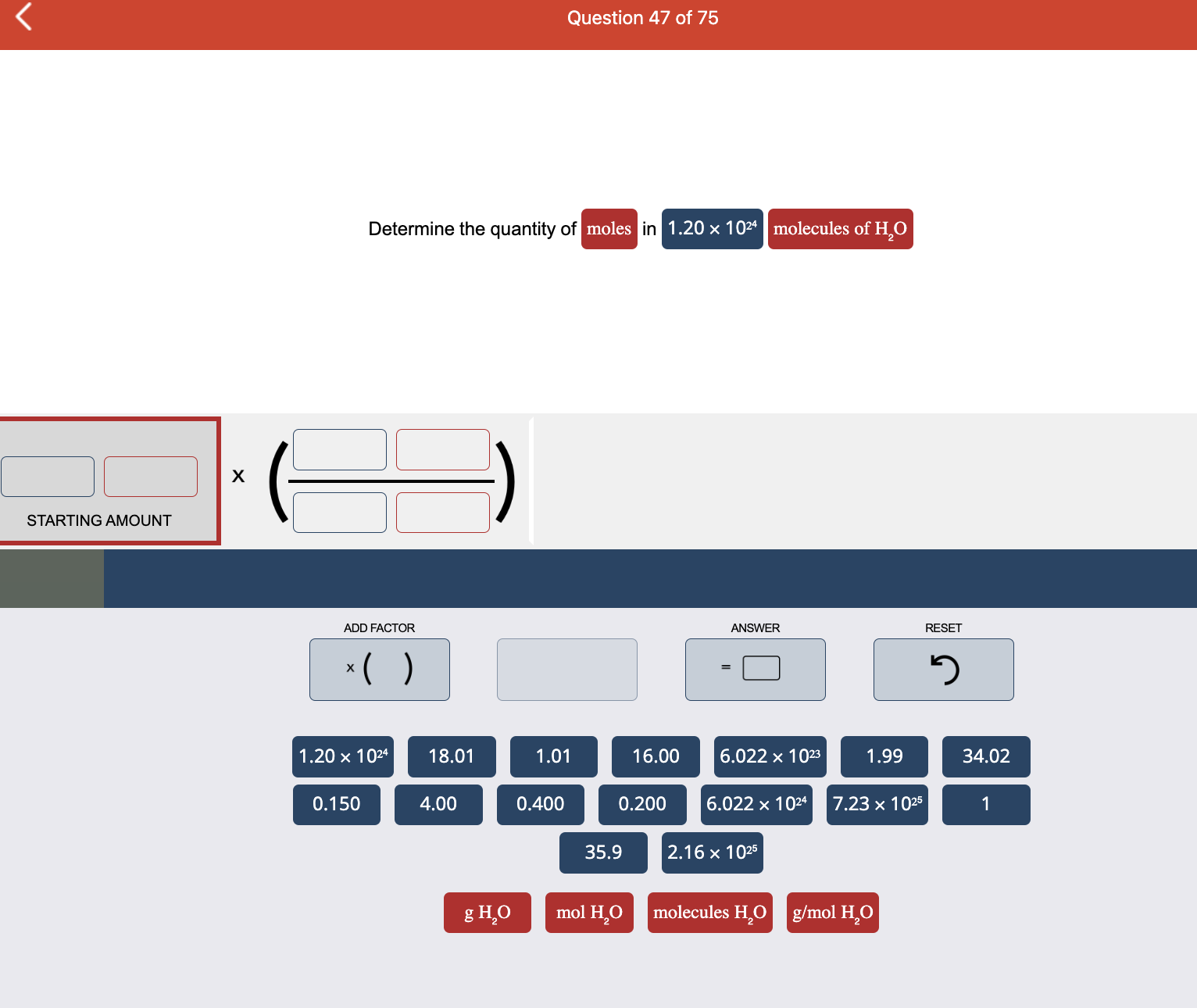 Solved Determine the quantity of ﻿moles | Chegg.com