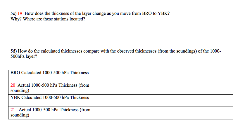 5. Using the information in Table 2and the thickness | Chegg.com
