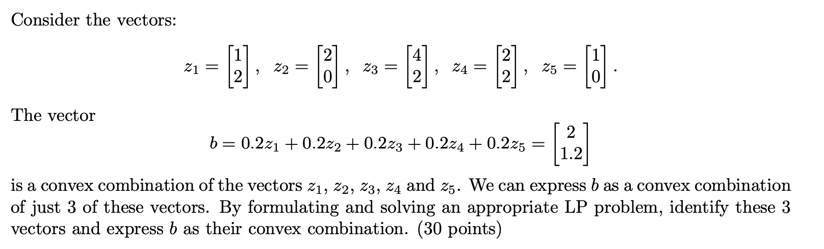 Consider the vectors: | Chegg.com