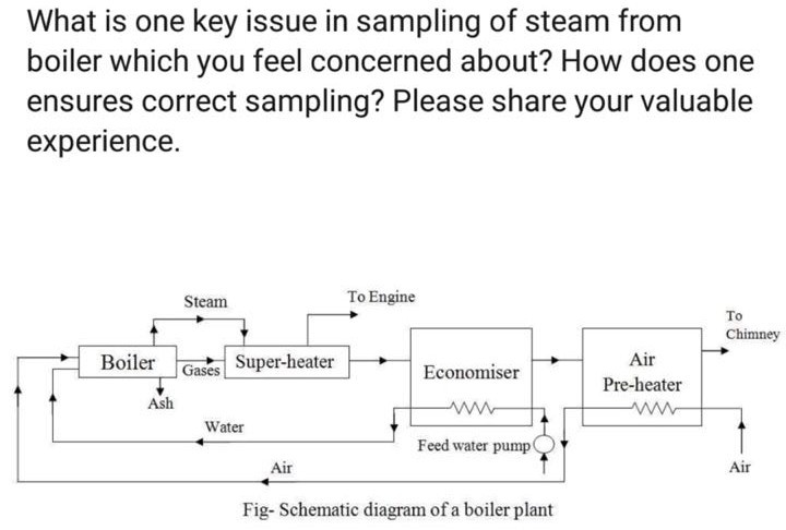 Solved What is one key issue in sampling of steam from | Chegg.com
