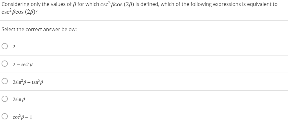 Solved Considering only the values of β for which | Chegg.com
