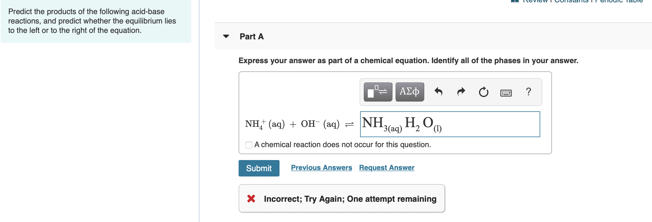 Solved Predict the products of the following acid-base | Chegg.com