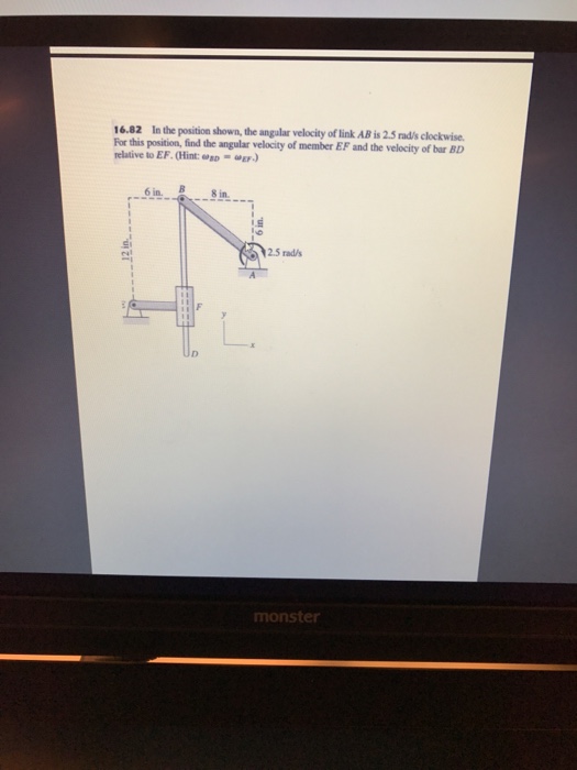 Solved .16-108. At a given instant, the slider block A has | Chegg.com