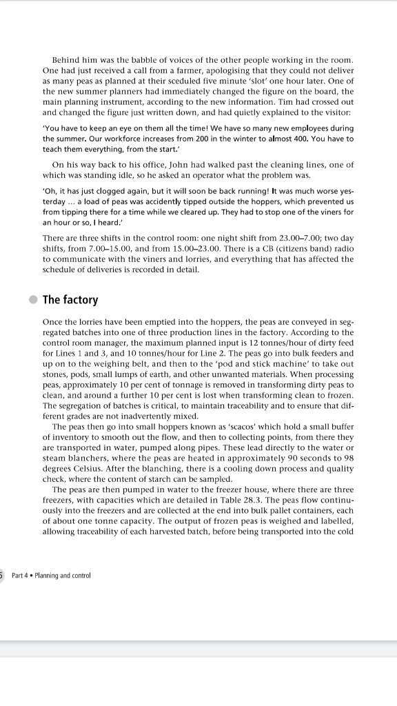 Solved CASE 28 Peas Case date 1995 Stuart Chambers and Tammy | Chegg.com
