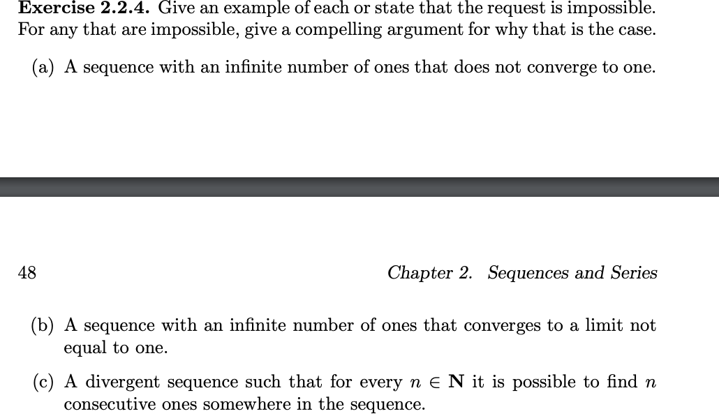 Solved Exercise 2.2.4. Give an example of each or state that | Chegg.com