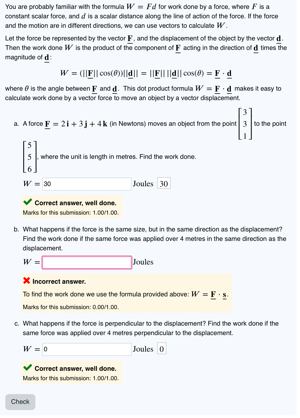Solved You are probably familiar with the formula W=Fd for | Chegg.com