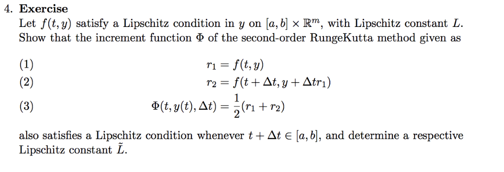 Solved 4. Exercise a, bx Rm, with Lipschitz constant L. Let | Chegg.com