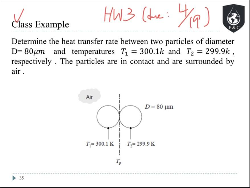 Solved Determine the heat transfer rate between two | Chegg.com