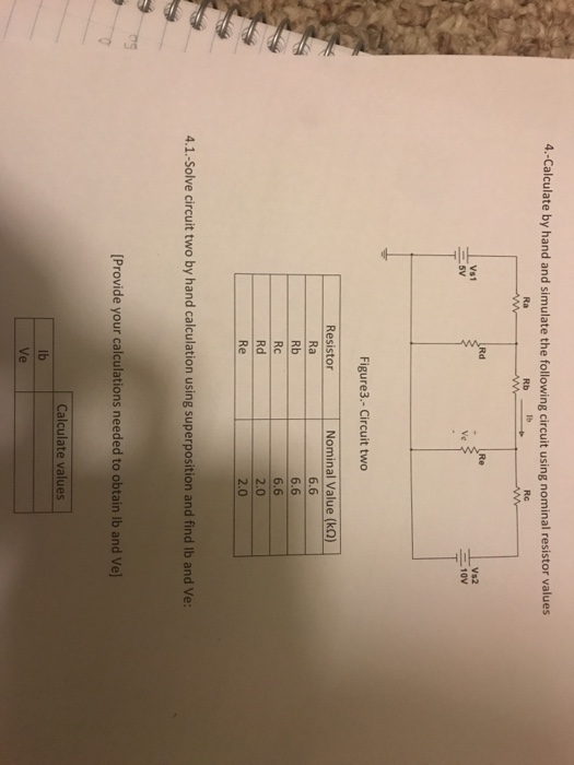Solved 4.-Calculate by hand and simulate the following | Chegg.com