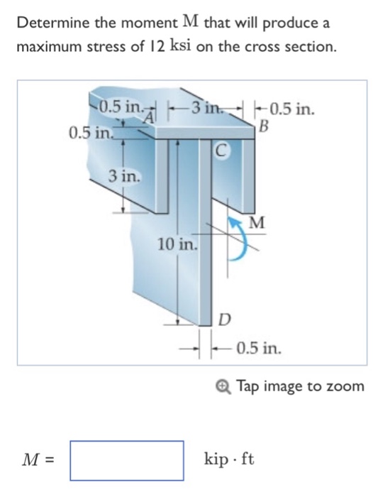 Solved Determine the moment M that will produce a maximum | Chegg.com