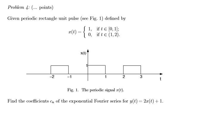 Solved Problem 4: (... points) Given periodic rectangle unit | Chegg.com