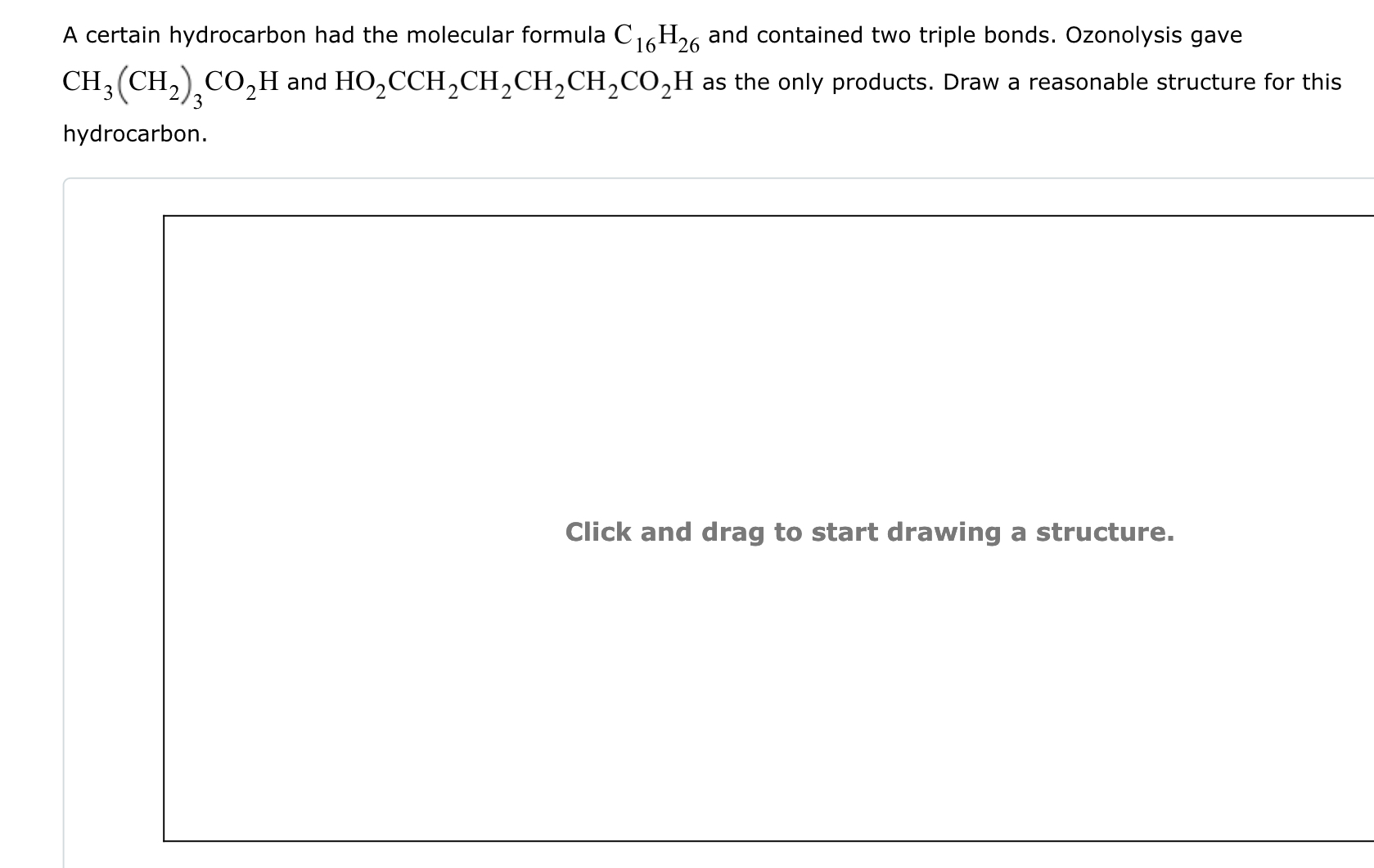 Solved A certain hydrocarbon had the molecular formula | Chegg.com
