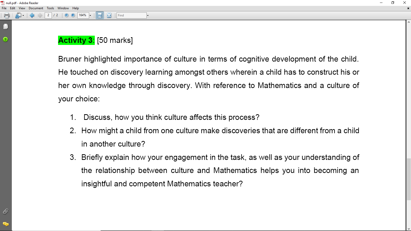Solved Х null.pdf - Adobe Reader File Edit View Document | Chegg.com
