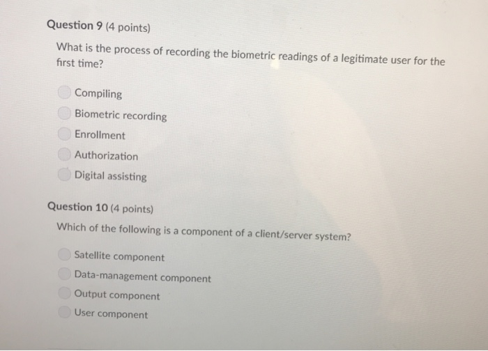 Solved Question 9 (4 points) What is the process of | Chegg.com