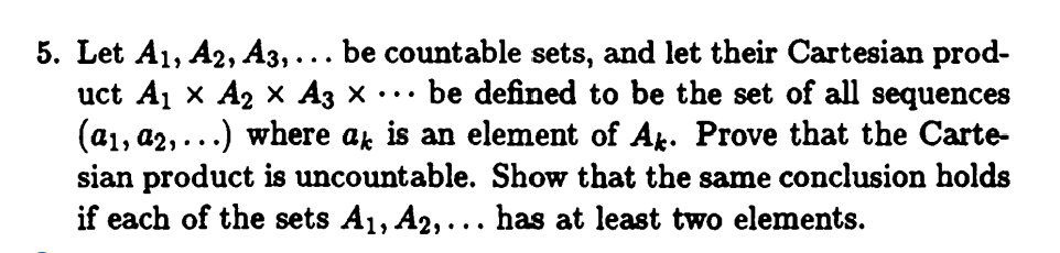 Solved 5. Let A1,A2,A3,… be countable sets, and let their | Chegg.com