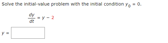 Solved Solve the initial-value problem with the | Chegg.com