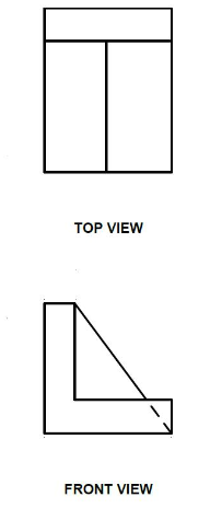 Solved TOP VIEW FRONT VIEW | Chegg.com