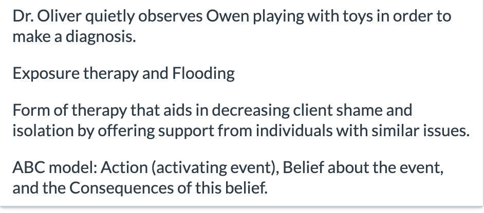 Solved Match the therapy type to the related description or | Chegg.com